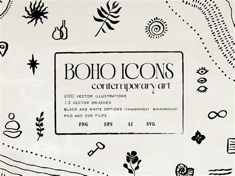 Boho Icons Bundle By 7l Design Lisa Salo On Dribbble