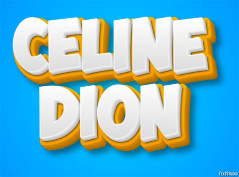 Celine Dion Text Effect And Logo Design Celebrity