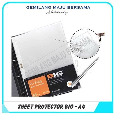 Jual Sheet Protector Big A4 Isi 10lbr Pack Shopee Indonesia