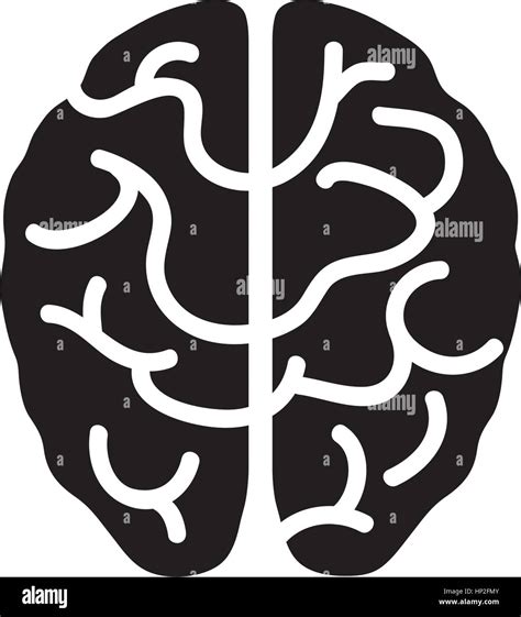 Human Brain Symbol Icon Vector Illustration Graphic Design Stock Vector