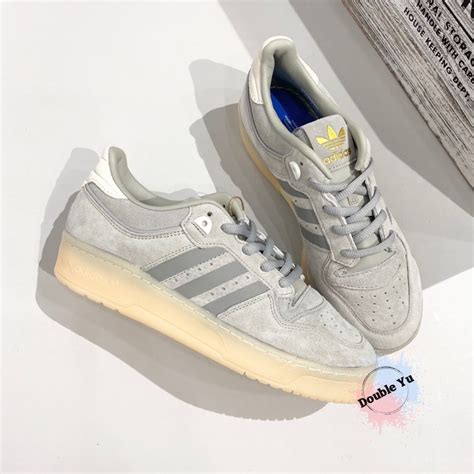 Dy• Adidas Og Rivalry Low 86 灰色 麂皮 拼接 復古 休閒 奶油果凍底 男鞋 Fz6323 蝦皮購物