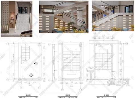 楼梯平面立面节点大样图施工图下载 施工图楼梯平面立面节点大样图下载 施工图楼梯平面立面节点大样图免费下载 建e室内设计网