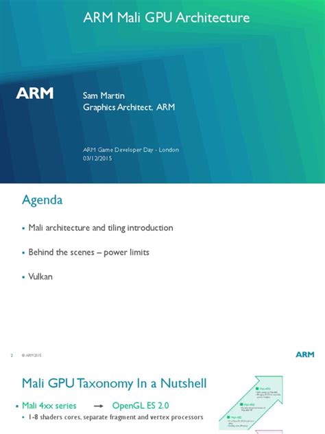 Mali Gpu Architecture Pdf Shader Graphics Processing Unit