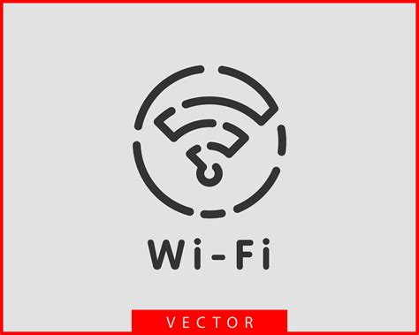 Free Wi Fi Icon Connection Zone Wifi Vector Symbol Radio Waves Signal 17170261 Vector Art At