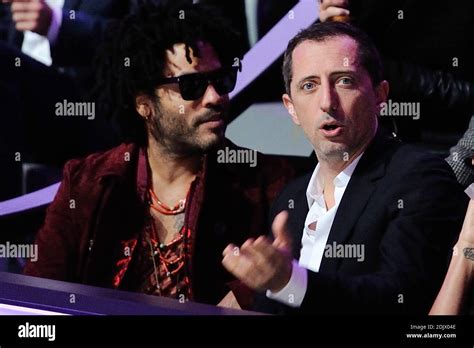 Editorial Use Only Lenny Kravitz And Gad Elmaleh Attending The