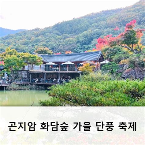 화담숲 가을 단풍 축제 모노레일 Vs 도보 예약 팁 단풍시기 총정리 네이버 블로그