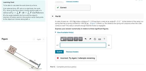 Solved SUOMI Previous Answers Learning Goal Correct To Be Chegg Com