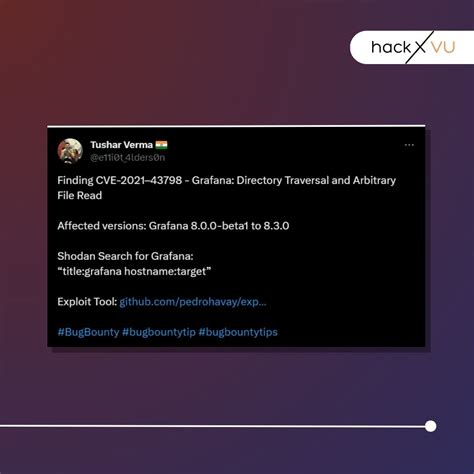 Hackxvu On Linkedin Hackxvu Cybersecurity Infosec Bugbounty Bugbountytips Hack