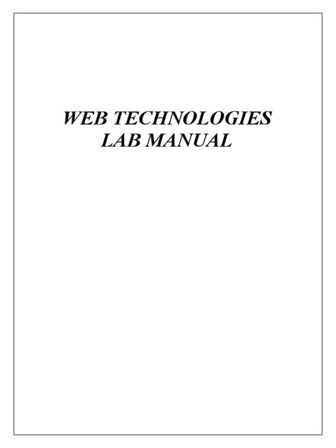 wt lab manual pdf world wide web websites