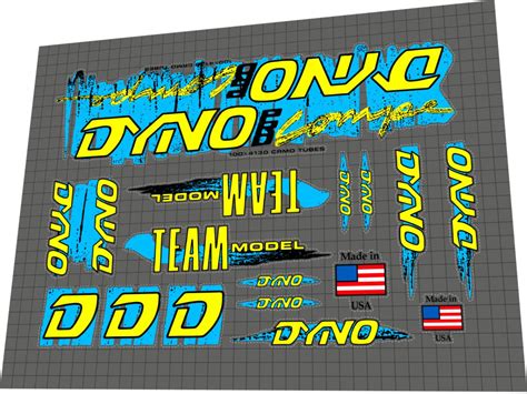 1987 Dyno Pro Compe Elite Bmx Decals