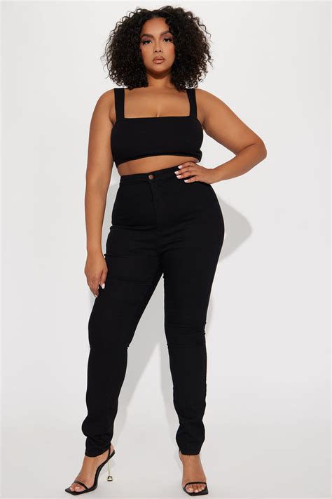 Tall Luxe Ultra High Waist Skinny Jeans Black Fashion Nova