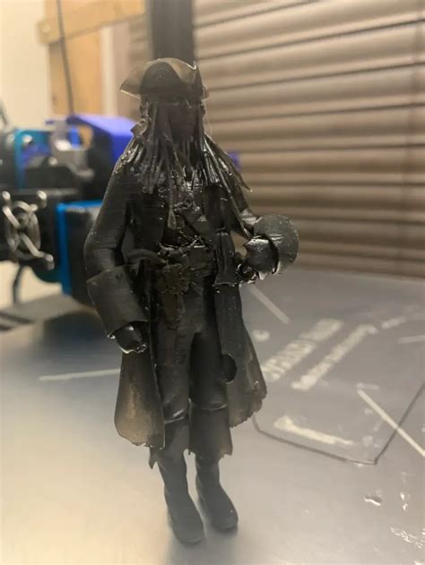 Капитан Джек Воробей Скачать 3Д модели Stl