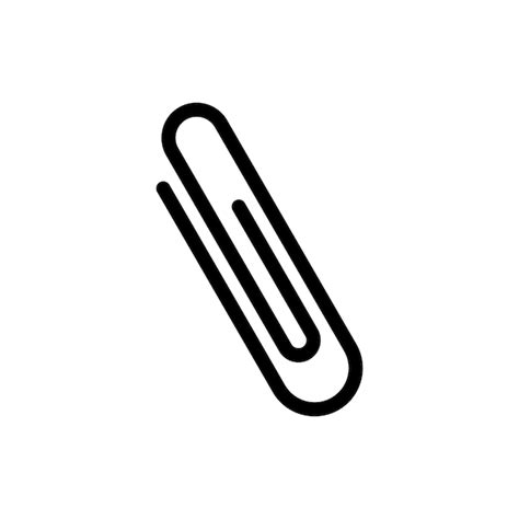 Premium Vector Simple Paperclip Icon Vector Template