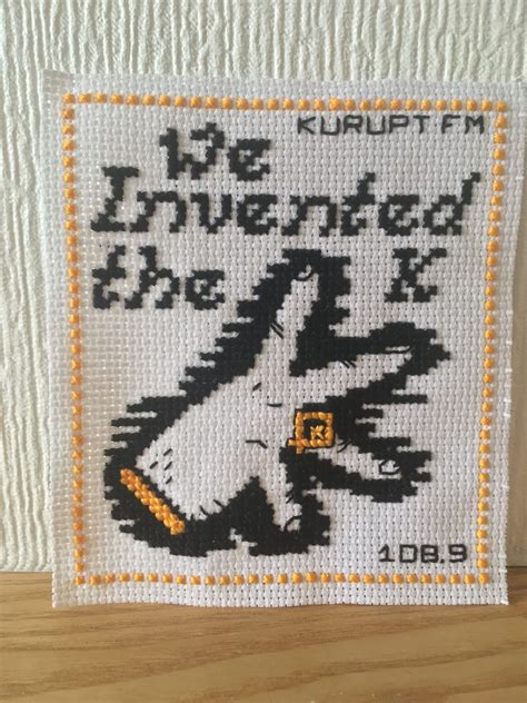 Kurupt Fm People Just Do Nothing Cross Stitch Pattern Etsy