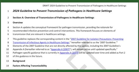 Infection Control Consulting Services Iccs On Linkedin Hicpac Draft Infection Control