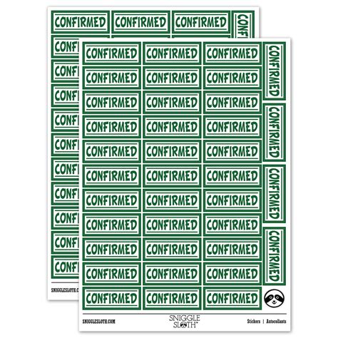 confirmed reversed sticker set dark green matte finish 1 5 small