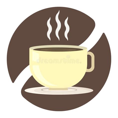 Simbolo Della Tazza Di Caffè Illustrazione Vettoriale Illustrazione di piastra modello 20654156