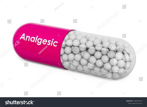 Analgesic Drug Capsule Analgesic 3d Rendering Stock Illustration 1782255194 Shutterstock