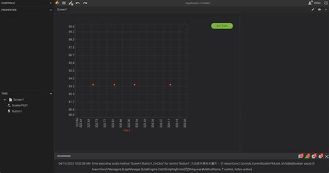 Error Executing Script On Scatter Plot Bugs Or Issues Canary Community