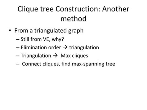 Ppt Clique Trees Powerpoint Presentation Free Download Id553813