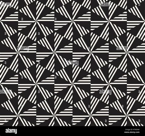 Vector Seamless Pattern Modern Stylish Texture Repeating Geometric Tiles From Striped Triangle