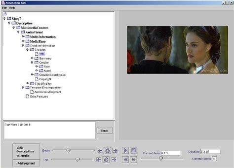 3 the mpeg 7 annotation tool download scientific diagram