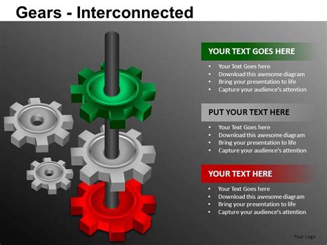 Gears Interconnected Powerpoint Presentation Slides DB PowerPoint Slide Images PPT Design