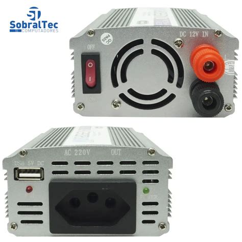 Inversor De Energia Veicular 12v Para Ac220v 500w Knup 507a Sobraltech