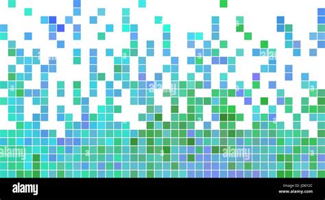 Abstract Vector Square Pixel Mosaic Background Blue Stock Vector Image And Art Alamy