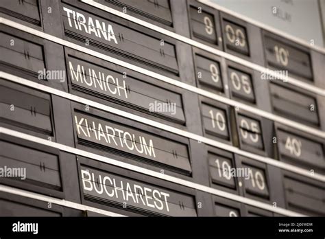 Split Flap Or Just Flap Display Stock Photo Alamy