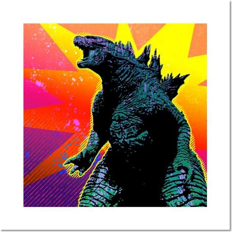 Godzilla Pop Art Godzilla Posters And Art Prints Teepublic Pop