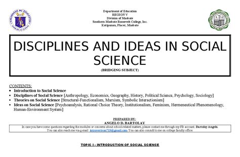 Notes Diss Bridging Course Related Document Department Of