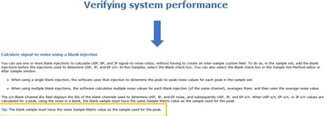 Calculation Of Usp Signal To Noise Ratio Tip201 Waters