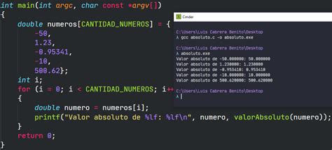 Valor Absoluto En C Parzibyte S Blog