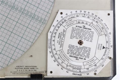 Lot World War Ii Aircraft Navigational Plotting Board Us Navy