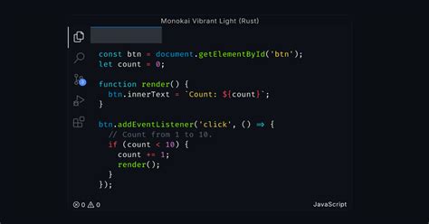 Monokai Vibrant Rust By Dioxus Labs Vs Code Themes