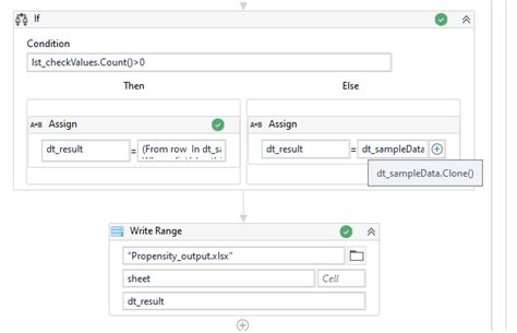 assign the source contains no datarows activities uipath