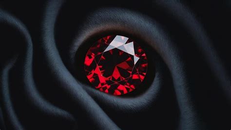 Premium Photo Beautiful Red Ruby On A Dark