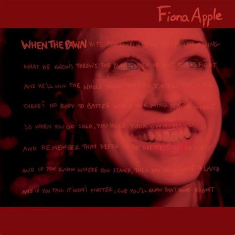 Fiona Apple When The Pawn Genius