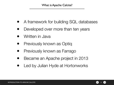 introduction to apache calcite pdf