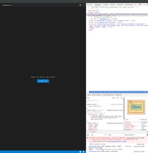 Create One Button To Create Glsl Editor Doesnt Do Anything · Issue