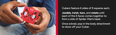 Rubiks Cube Spider Man Cuber Marvel Collectible Fidget Toy And Desk Decor Problem