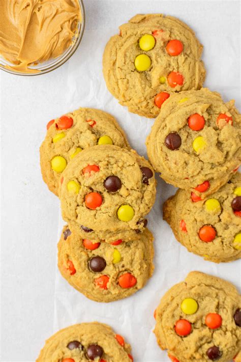 Reeses Pieces Peanut Butter Cookies Ginger Snaps Baking Affairs