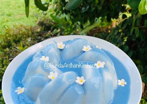 Resep Puding Kelapa Vla Bunga Telang Oleh Irna Soviana Nana Cookpad