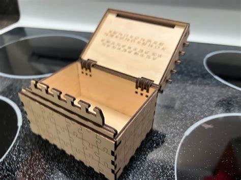 Andy S 42 Move Puzzle Box Lasercut File 3D Puzzle Vector Laser Cut