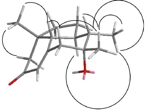 Selected Noe Observed In The Noesy Experiment Of Sesquiterpene 7