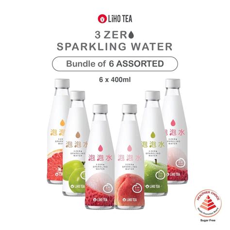 LiHo Sparkling Water x6 (400ml), Food & Drinks, Local Eats on Carousell
