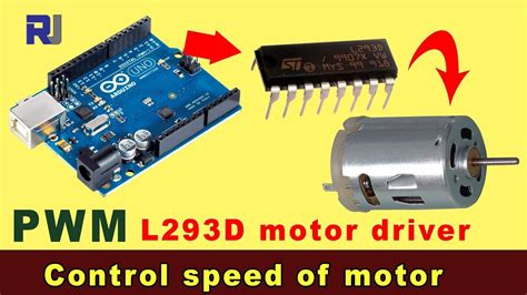 Arduino Control Dc Motor L293d Motor Driver Ic Youtube