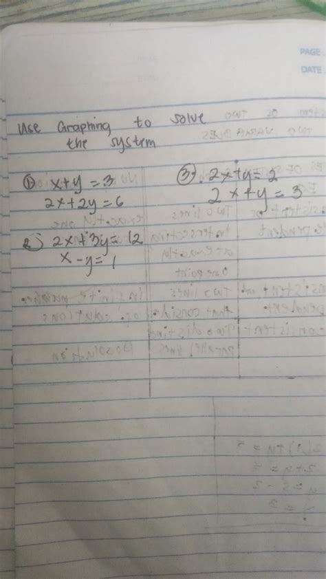 solved use graphing to solve the system