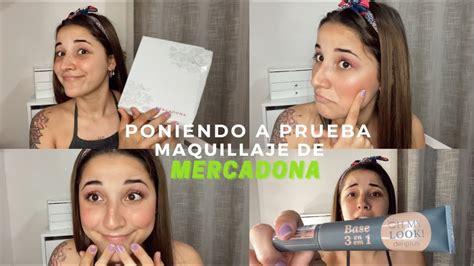 PONIENDO A PRUEBA MAQUILLAJE DE MERCADONA Vale La Pena YouTube